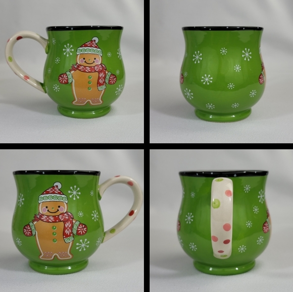 Temp-Tations | Dining | 4 Winter Whimsy Handpainted Mugs By Temptations ...
